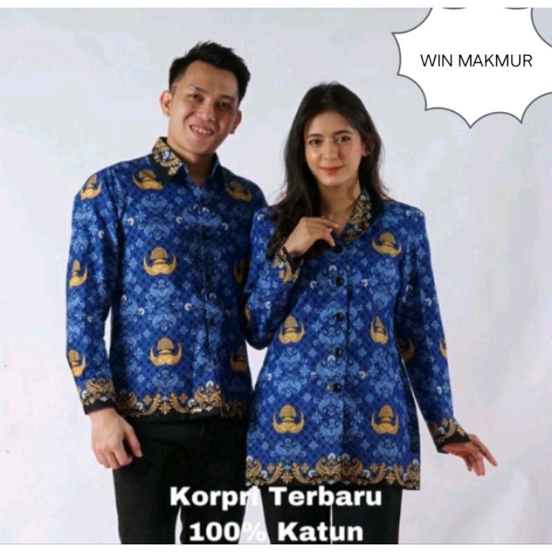 Jual Baju kopri kerah hitam / Kemeja kopri | Shopee Indonesia