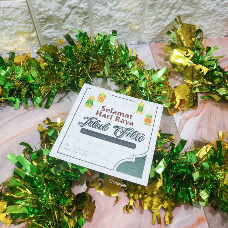 Jual Kartu Ucapan Selamat Hari Raya Idul Fitri Gift Card Hiasan Parcel ...