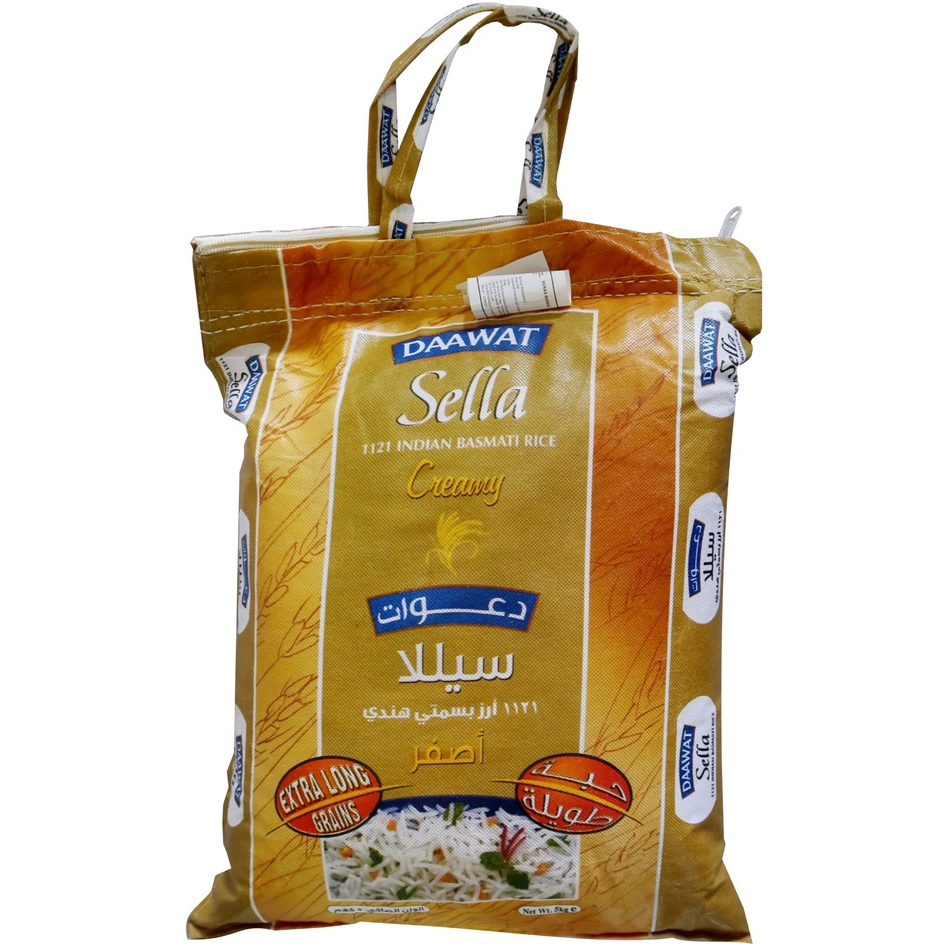 Jual Daawat Creamy Sella Basmati Rice, Beras Basmati kemasan 5 kgs | Shopee Indonesia