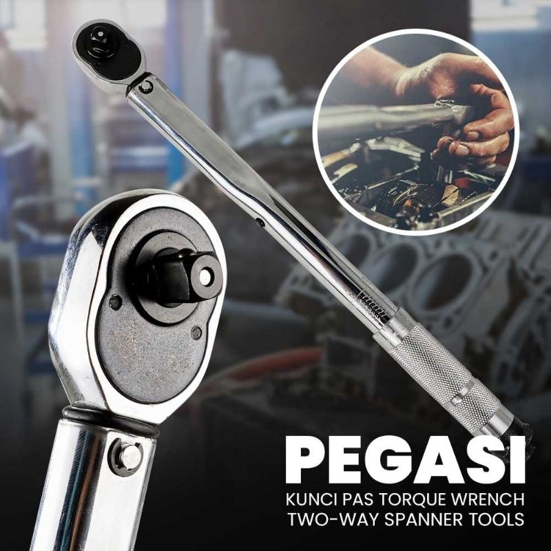 Jual Kunci Torsi Momen Torque Wrench Two-way Spanner Tools Bengkel ...
