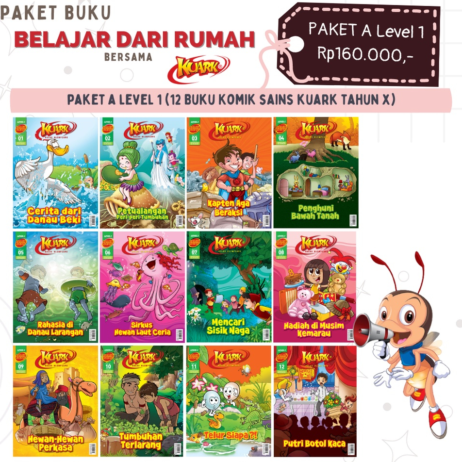 Jual KUARK - Paket Belajar dari Rumah Bersama Kuark semua level - Paket A, B, C | Shopee Indonesia