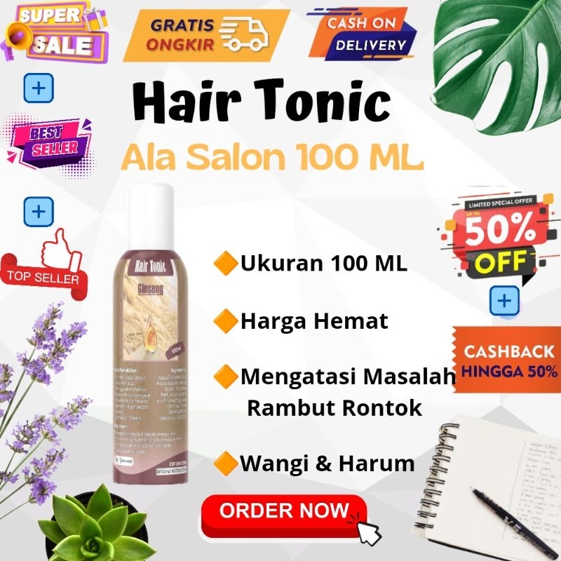 Jual HAIR TONIC SALON 100 ML - 250 ML - 500ML - 1 LITER(BPOM) - TONIC ...
