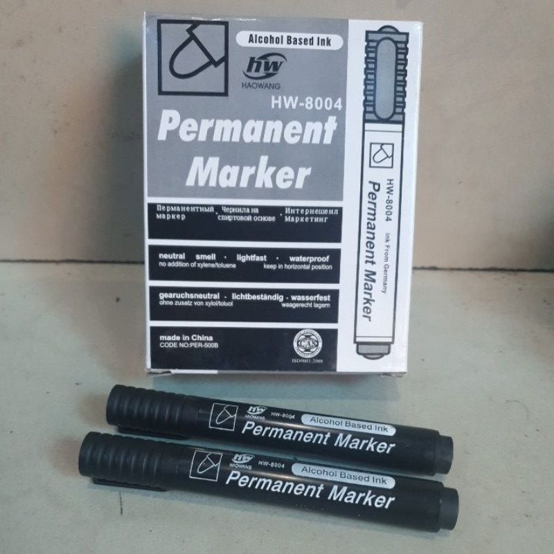 Jual Spidol Permanen Marker Hitam Shopee Indonesia