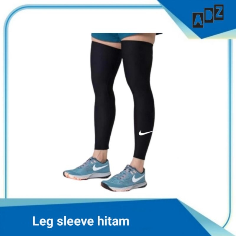 Jual Manset kaki hitam / leg sleeve compression | Shopee Indonesia