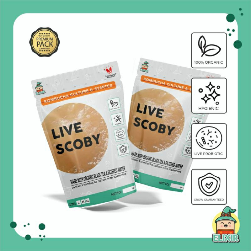 Jual [Pre-Order] ELIXIR Live Scoby Kombucha Culture and Starter ...