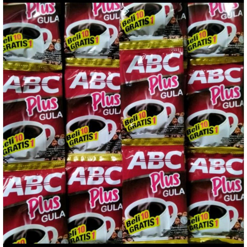 Jual Kopi abc plus 18gr 1renceng isi 10sachet | Shopee Indonesia
