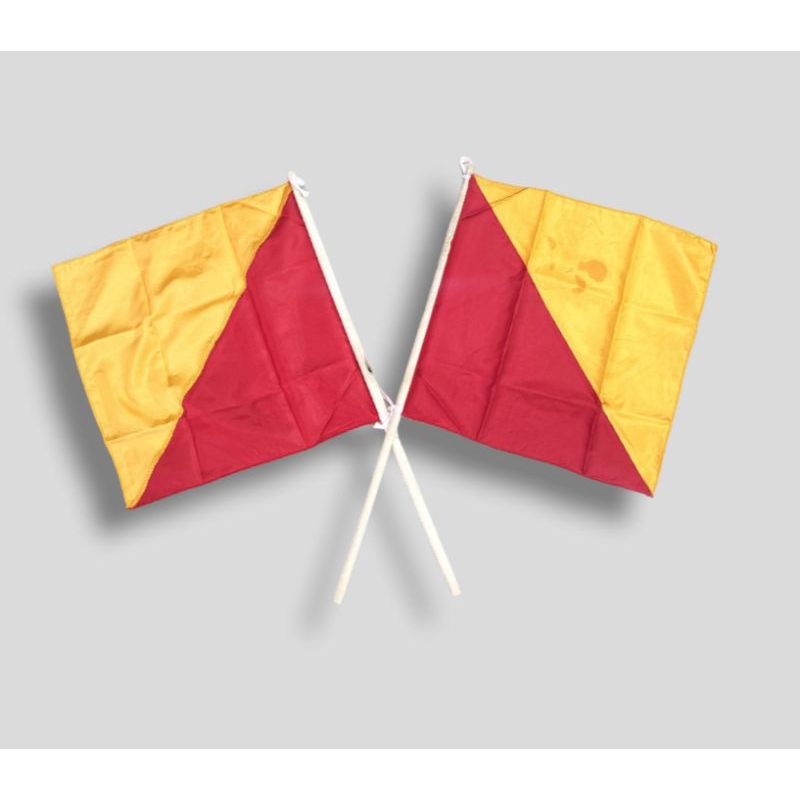 Jual BENDERA SEMAPHORE PRAMUKA 2 PCS DAN STICK STIK 2 PCS BENDERA ...