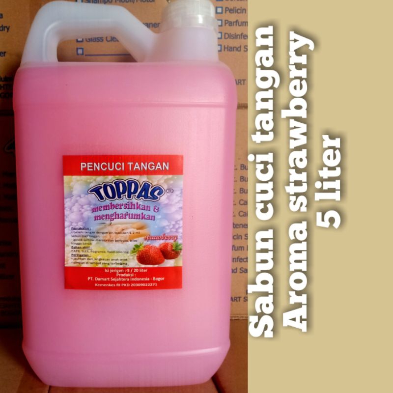 Jual Sabun Cuci Tangan 5 liter Merk Toppas / Hand Soap | Shopee Indonesia