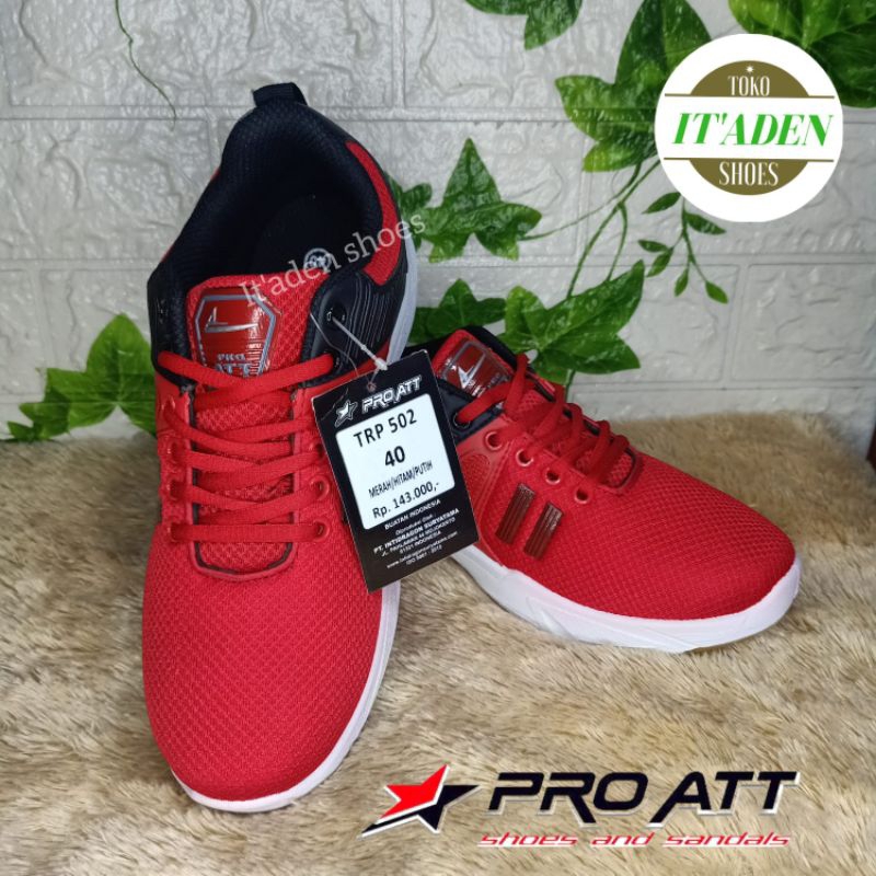 Jual sepatu Pro ATT TRP 502 Merah hitam putih | Shopee Indonesia