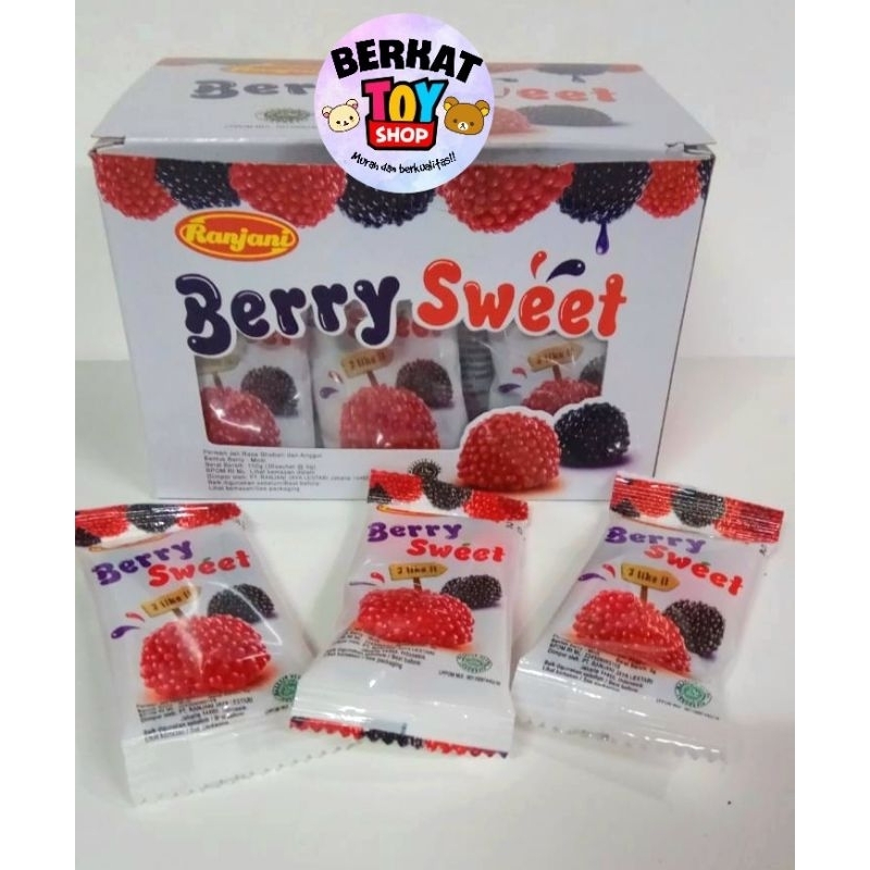 Jual Permen Cemilan Snack Jelly Jeli Yupi Berry Sweet Strawberry ...