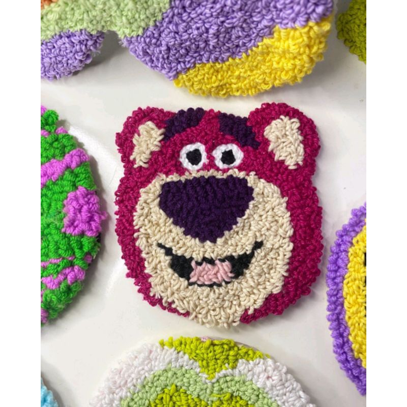 Jual Persona Rug Mirror Karakter Alas gelas mug coaster punch needle ...