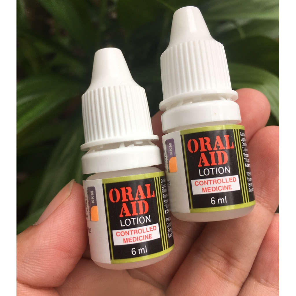 Jual ORAL AID Lotion 6 ml tetes sariawan malaysia | Shopee Indonesia