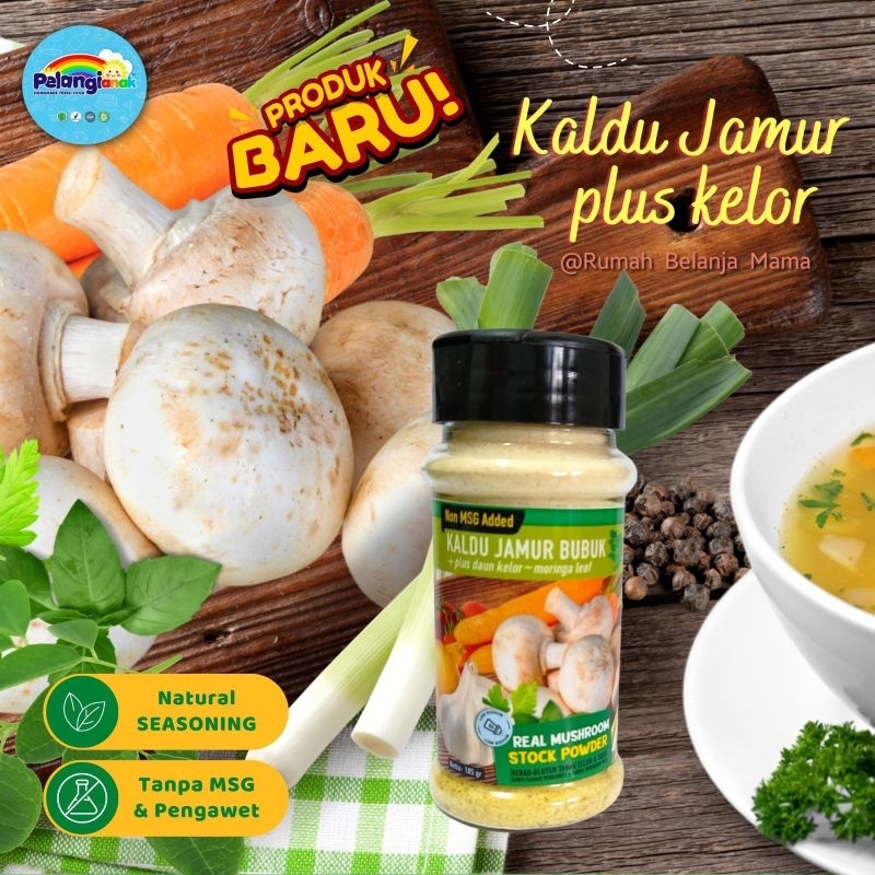Jual Kaldu Jamur | Kaldu Vegan Non MSG Plus Daun Kelor Pelangi GLUTEN ...