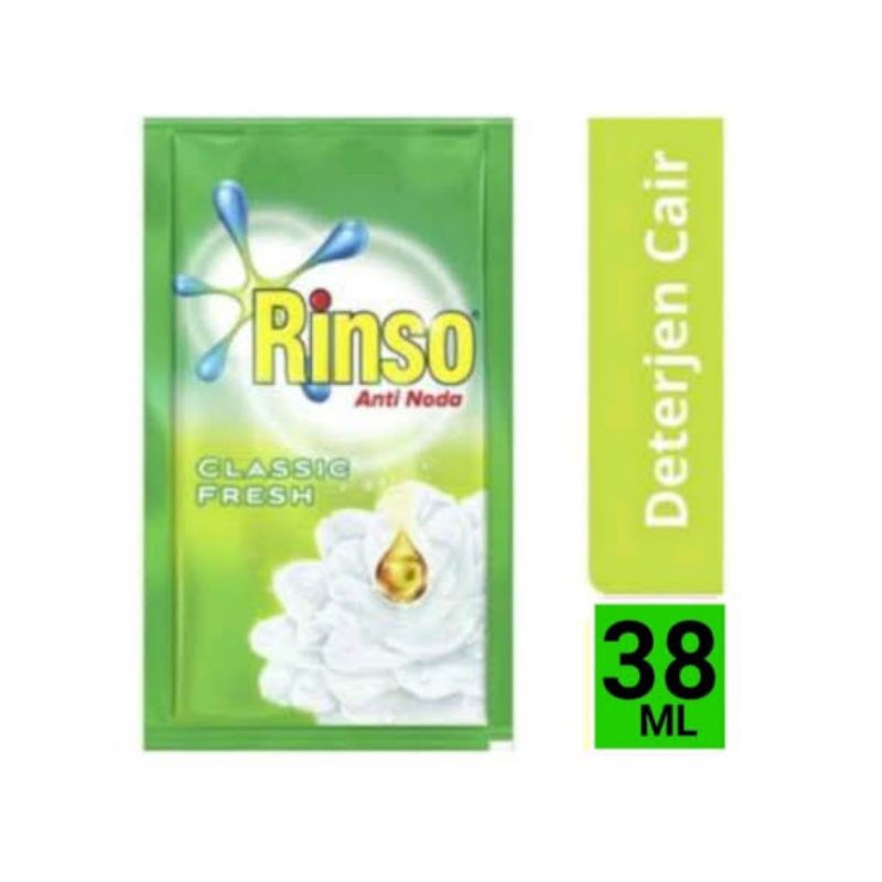 Jual RINSO LIQUID DETERGEN ANTI NODA KEMASAN SACHET 38 ML | Shopee ...