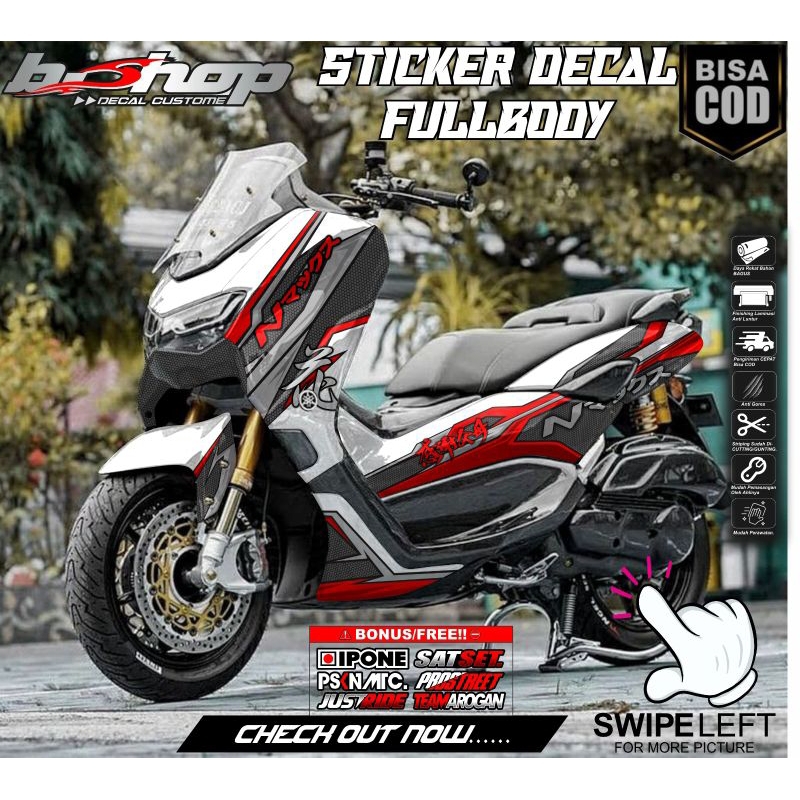 Jual sticker decal full body Yamaha all new nmax motif grafis carbon ...