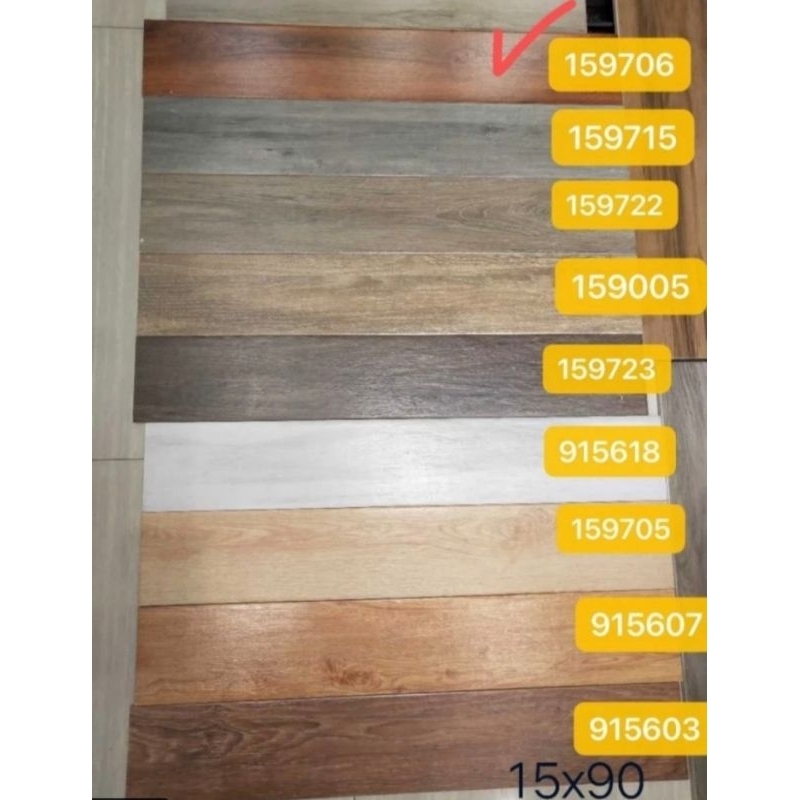 Jual Granite Tile Vicenza Granit Lantai Motif Parket Kayu 15x90 Wood Mix B Granit Motif Kayu ...