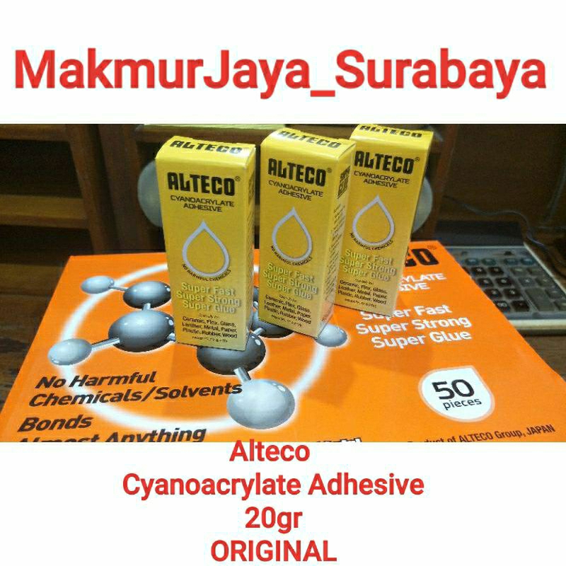 Jual Lem Alteco Lem G ORIGINAL tipe Cyanoacrylate Adhesive | Shopee ...