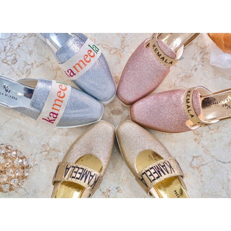 Jual CINDERELLA SLIPPERS SHOES SIGNATURE Original By Kameela Hijabku ...
