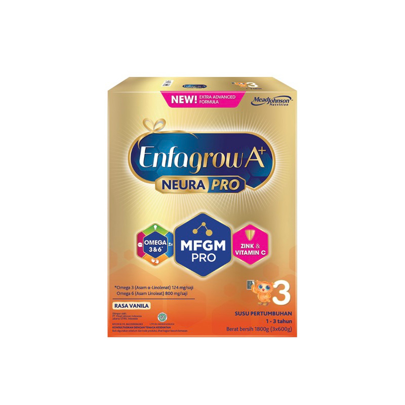 Jual Enfagrow a + 3 susu Formula 1-3 tahun Vanilla 1800g | Shopee Indonesia