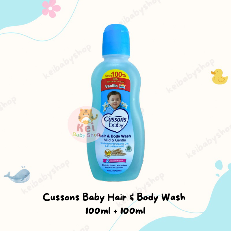 Jual Cusson Baby Hair and Body Wash 100ml+100ml / Shampo Sabun Bayi ...