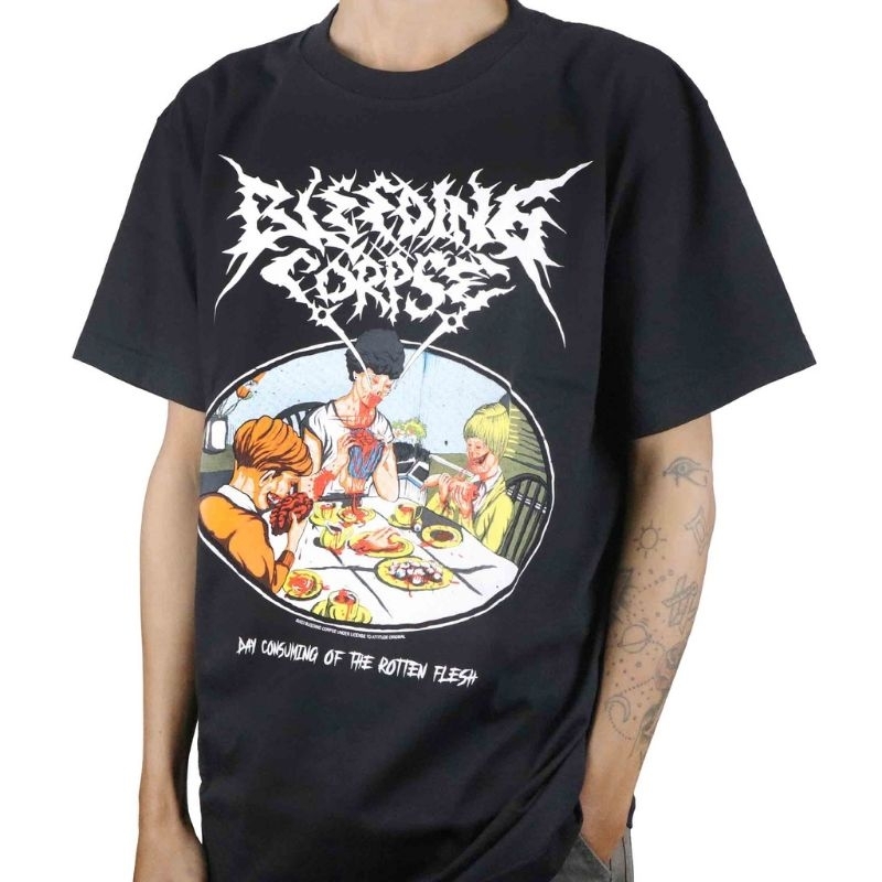 Jual TSHIRT BLEEDING CORPSE - ROTTEN FLESH BLACK | Shopee Indonesia