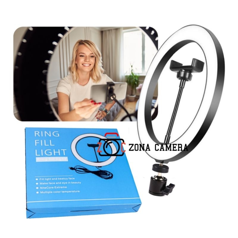 Jual Ring Light Led Video Light Fill Make Up Foto RL39 26Cm Ringlight ...