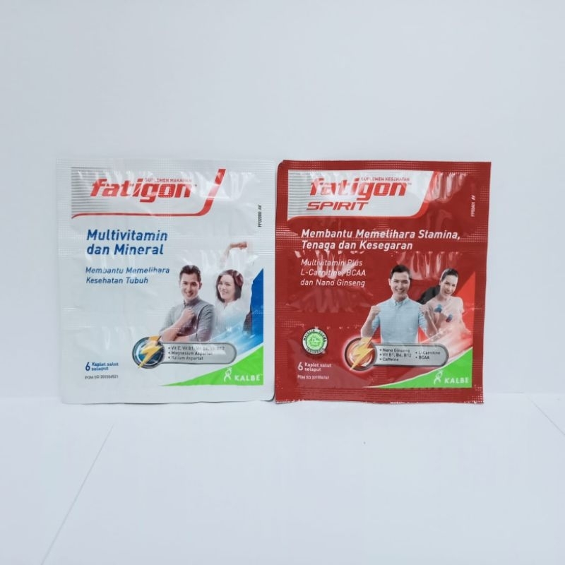 Jual FATIGON Spirit dan Multivitamin Per Strip Isi 6 Kapsul | Shopee ...