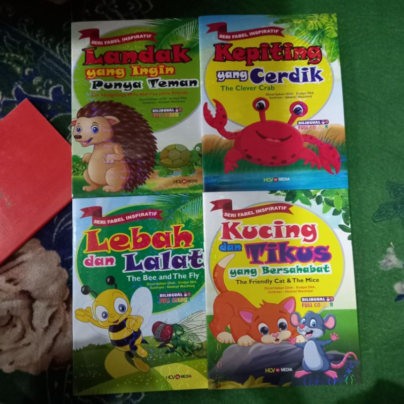 Jual BUKU FABEL CERITA ANAK DAN DONGENG BILINGUAL LANDAK YANG INGIN ...