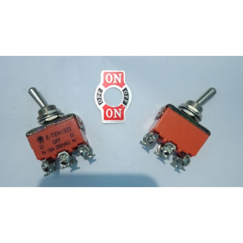 Jual Saklar toggle on-off-on kaki 6 E-Ten1322 | Shopee Indonesia