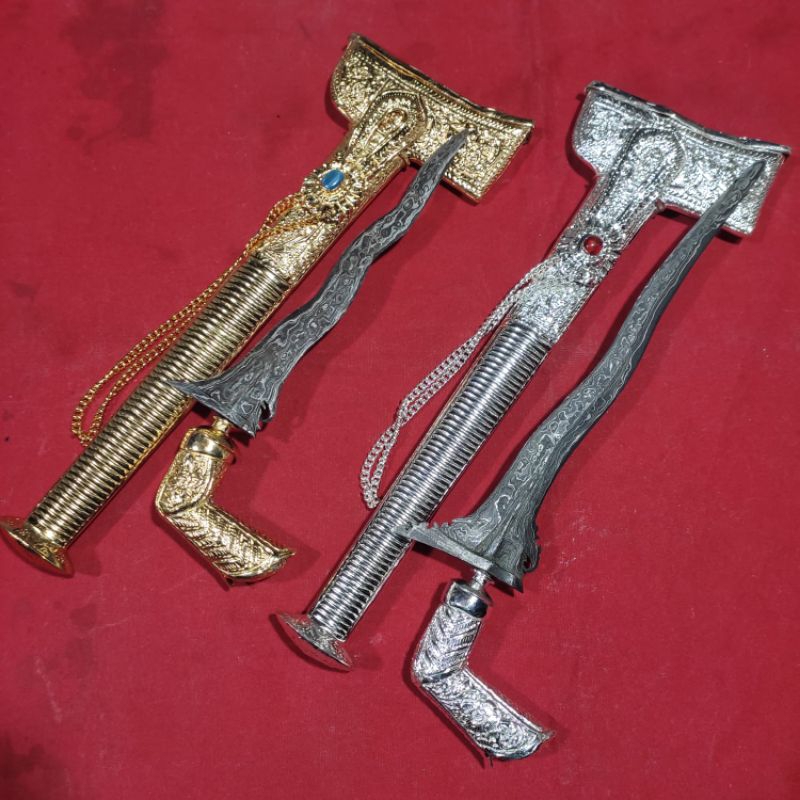 Jual Keris Melayu Warangka Bugis Full Sepuh Emas / Perak Garap Alusan ...