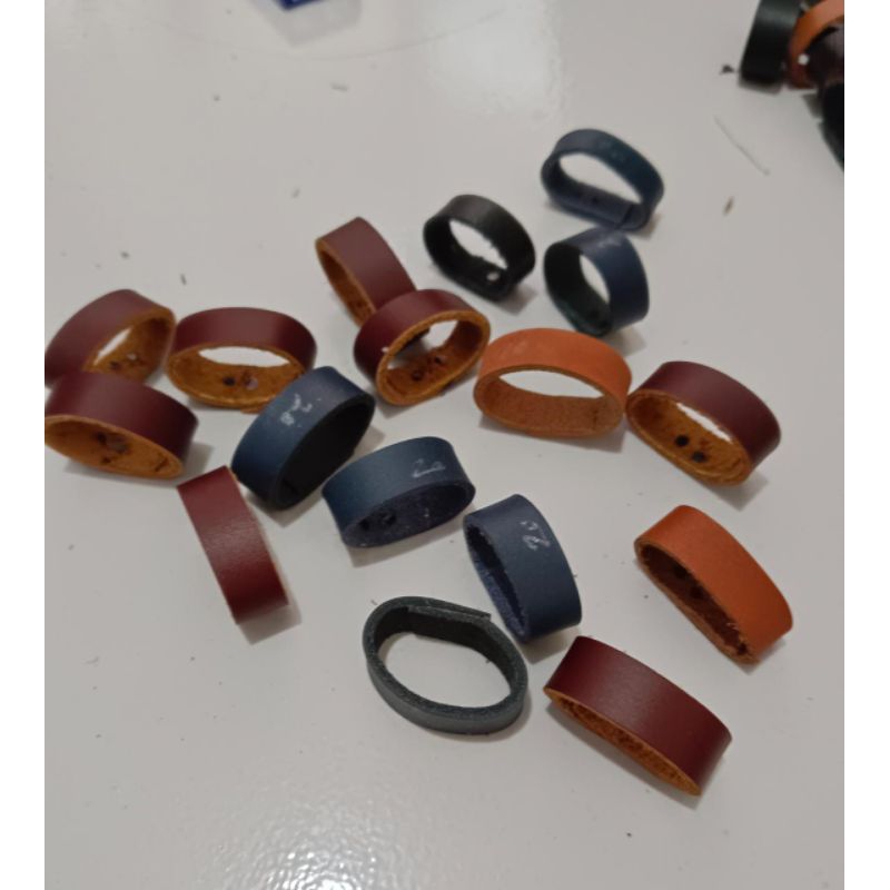 Jual Ring loop strap tali jam tangan kulit asli handmade azs35 | Shopee ...