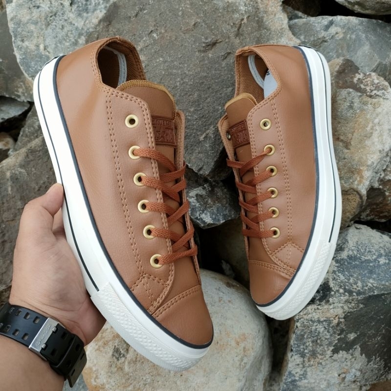 Jual SEPATU SNEAKERS CASUAL PRIA KULIT LOW COKLAT NOTUKEP 70s TERLARIS BONUS KAOS KAKI | Shopee ...