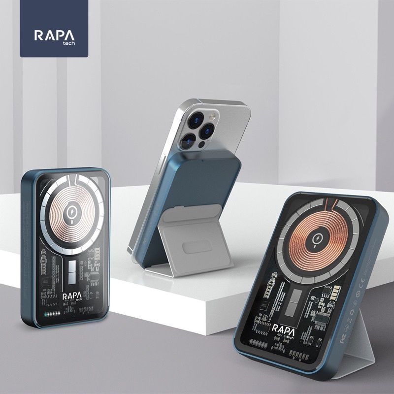 Jual RAPAtech CRYSTAL POWERBANK WIRELESS 15W+PD20W FAST CHARGE ...