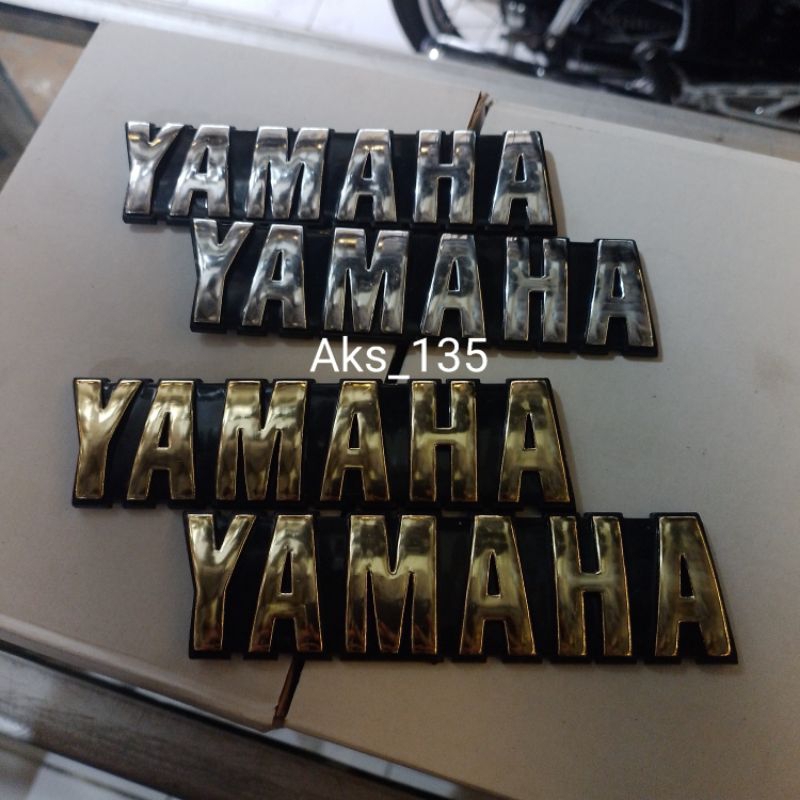 Jual Emblem tangki Yamaha RX KING Rxking silver dan gold | Shopee Indonesia