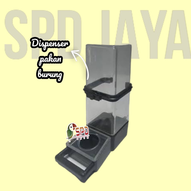 Jual CEPUK DISPENSER PAKAN BURUNG KOTAK - TABUNG MAKAN CC KOTAK | Shopee Indonesia