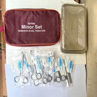 Jual Minor Set + Bag Alat Bedah Operasi Minor Set Marwa Alat Praktikum ...