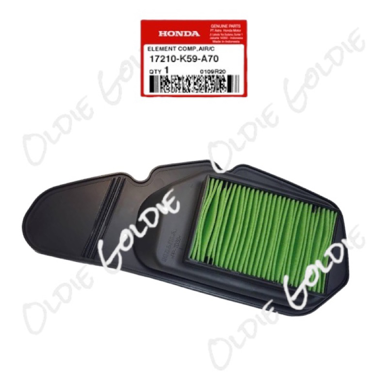 Jual 17210-K59-A70 Filter Saringan Udara Vario 150 LED 2018 - 2021 AHM ...
