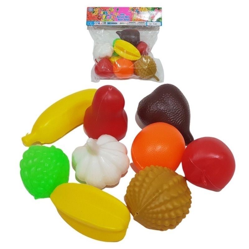 Jual Mainan Buah Buahan / Mainan Anak / Mainan Fruit Isi 9 Jenis Buah ...
