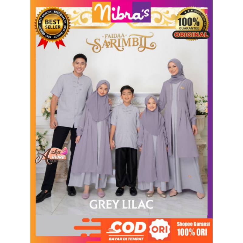 Jual READY STOCK SARIMBIT FAIDAA GREY LILAC NIBRAS / NIBRAS DISCOUNT 50 ...