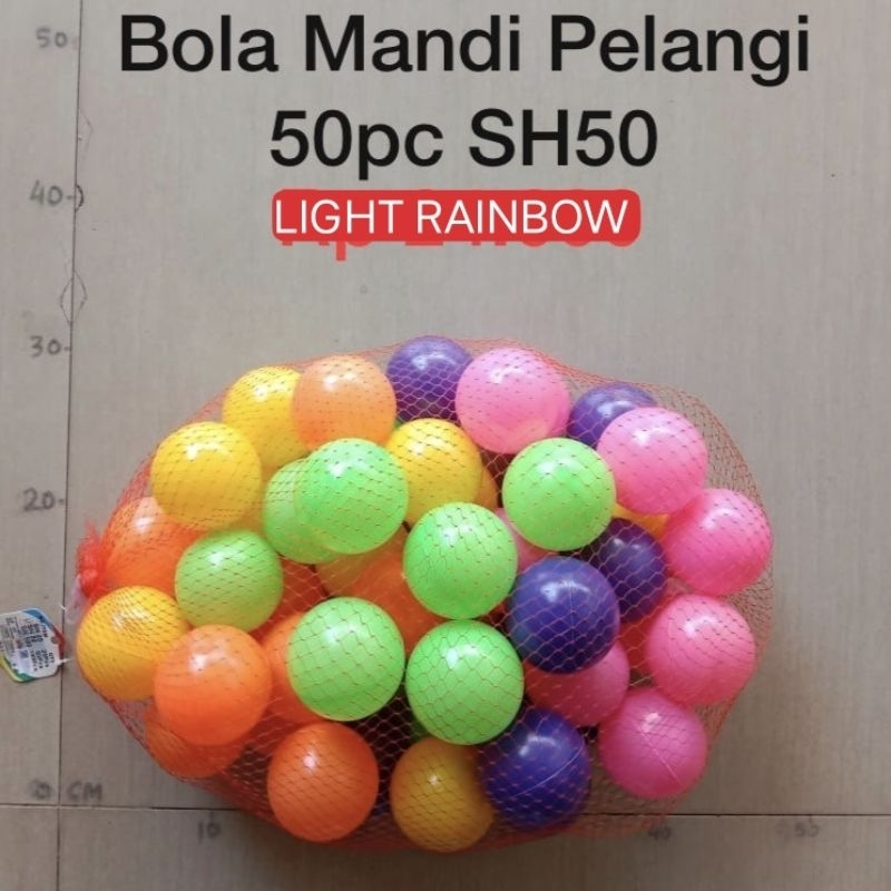 Jual Mandi Bola Anak isi 25 dan 50 pcs / warna-warni rainbow mandi bola ...