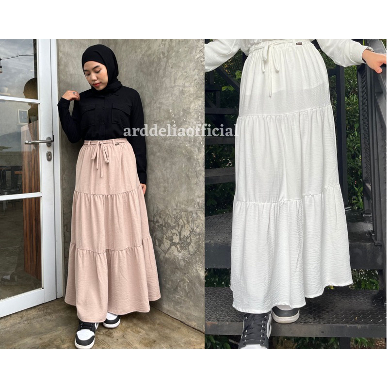 Jual Rok Crinkle Airflow / Skirt Crinkle Airflow | Shopee Indonesia