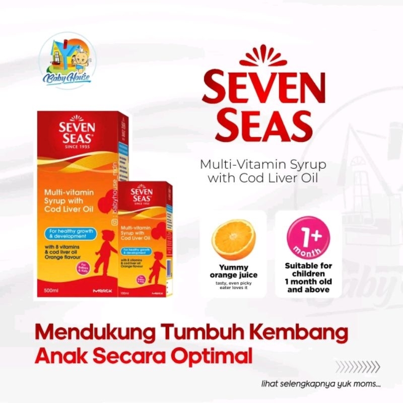 Jual Seven Seas Kids Multivitamin Syrup with Cod Liver Oil ...
