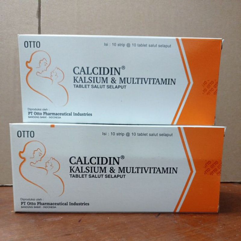 Jual calcidin suplemen kalsium dan multivitamin bumil busui 1 box 100 ...