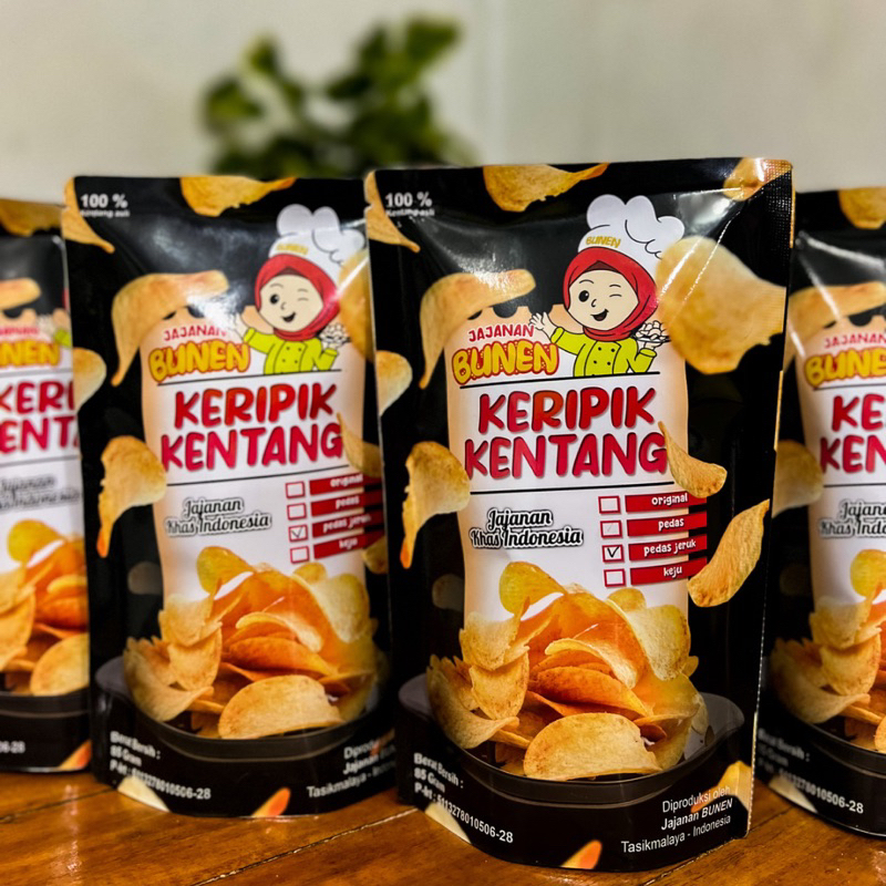 Jual KERIPIK KENTANG KRIUK JAJANAN BUNEN | Shopee Indonesia