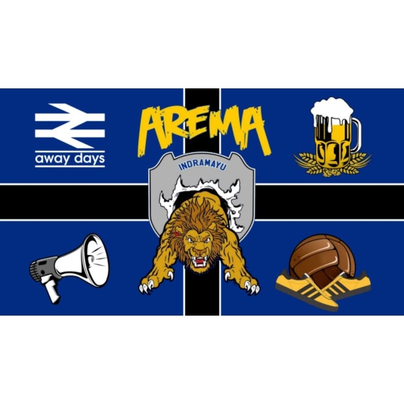 Jual Bendera Arema custom ukuran 150x100cm | Shopee Indonesia