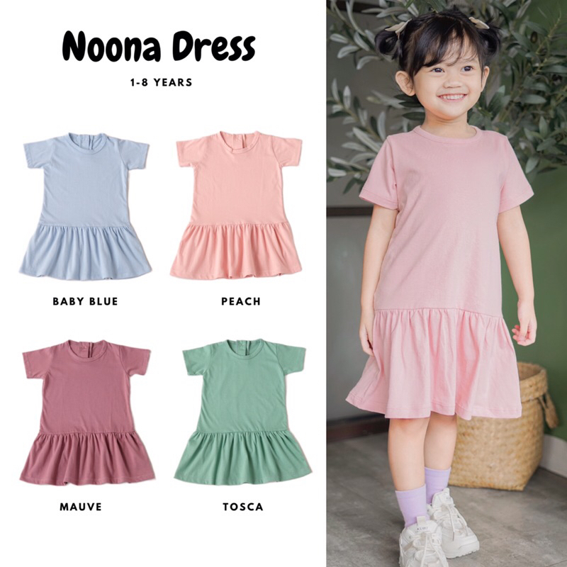 Jual Littlegaw - Noona Dress - Kaos Polos - Dress Polos Katun - Dress ...
