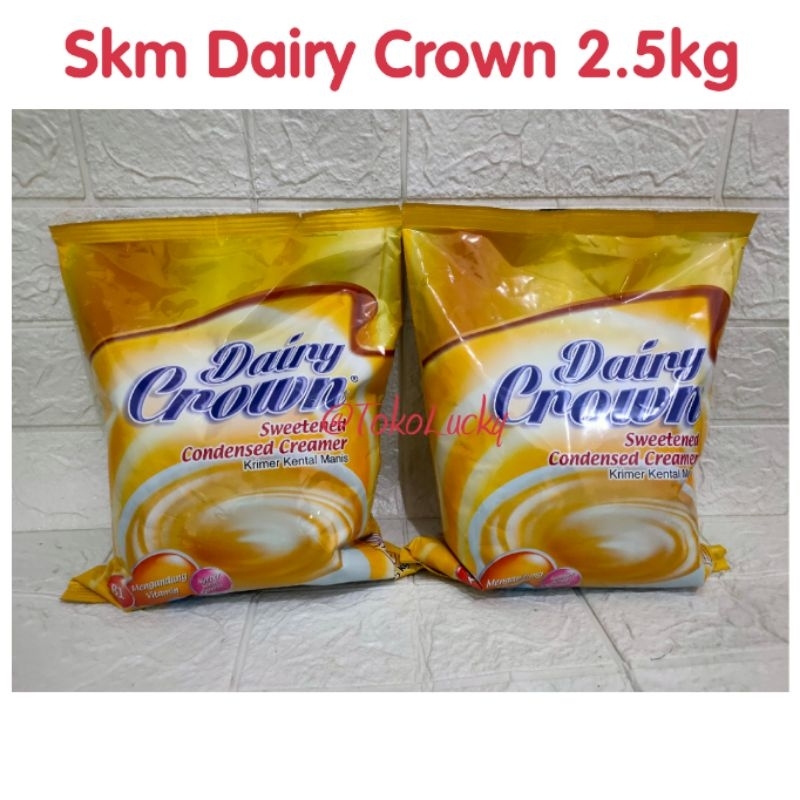 Jual Susu Kental Manis Dairy Crown 2.5kg / Skm Dairy Crown | Shopee ...