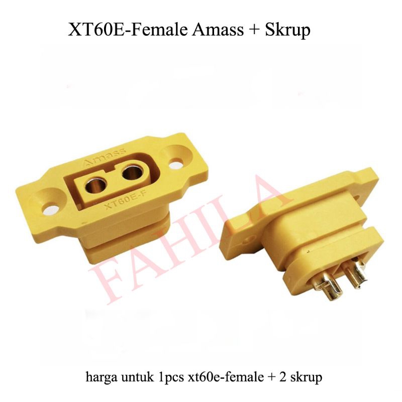 Jual XT60E-F Amass XT60 Female Konektor DC Baterai | Shopee Indonesia