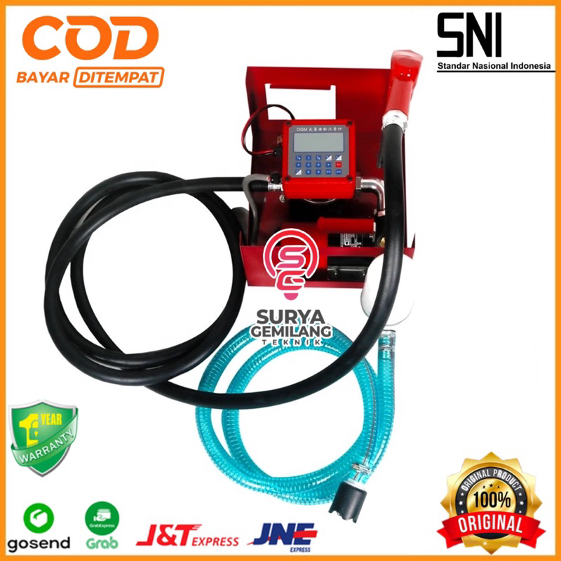 Jual Paket Pompa Transfer Flow Meter Flowmeter OGM Digital AC 220V ...