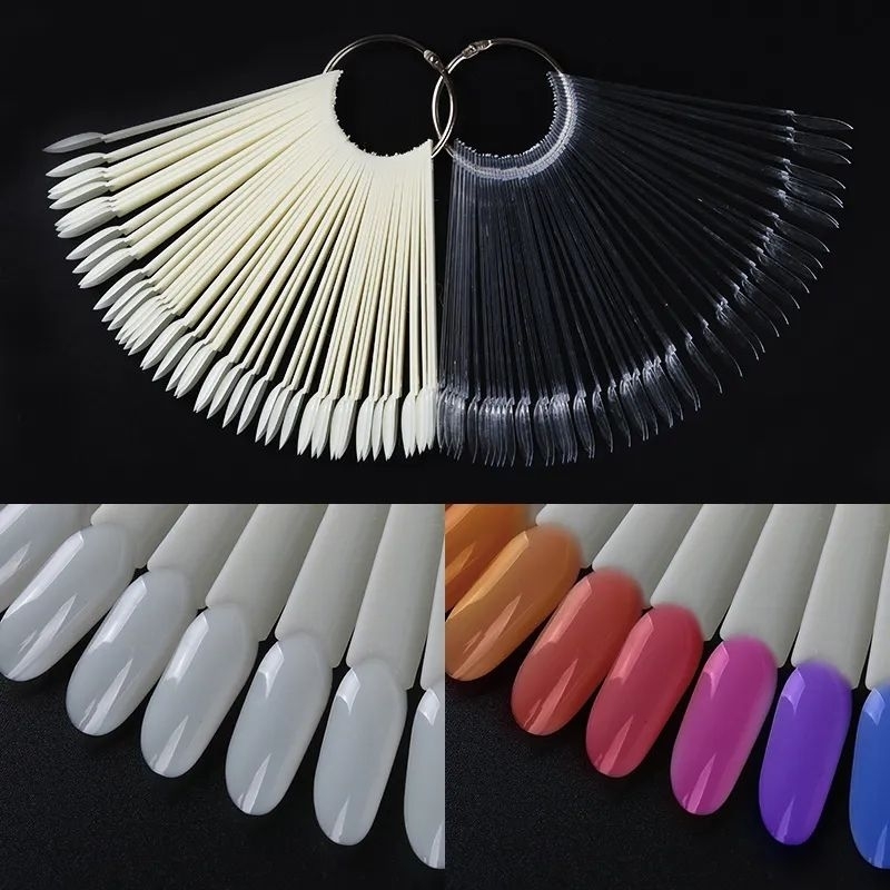 Jual DISPLAY KUKU COLOR CHART KIPAS 50PCS / FAN FALSE NAIL DISPLAY ...